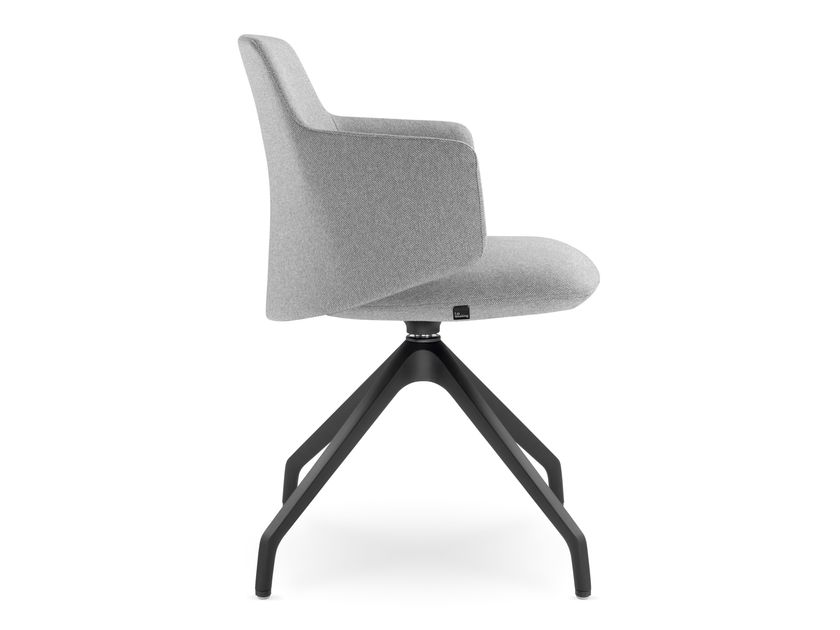MELODY MEETING 360 F90-BL Trestle-based fabric training chair with ...