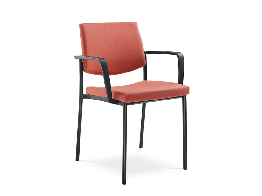 SEANCE ART 193-N1 BR-N1 Stackable upholstered fabric training chair ...