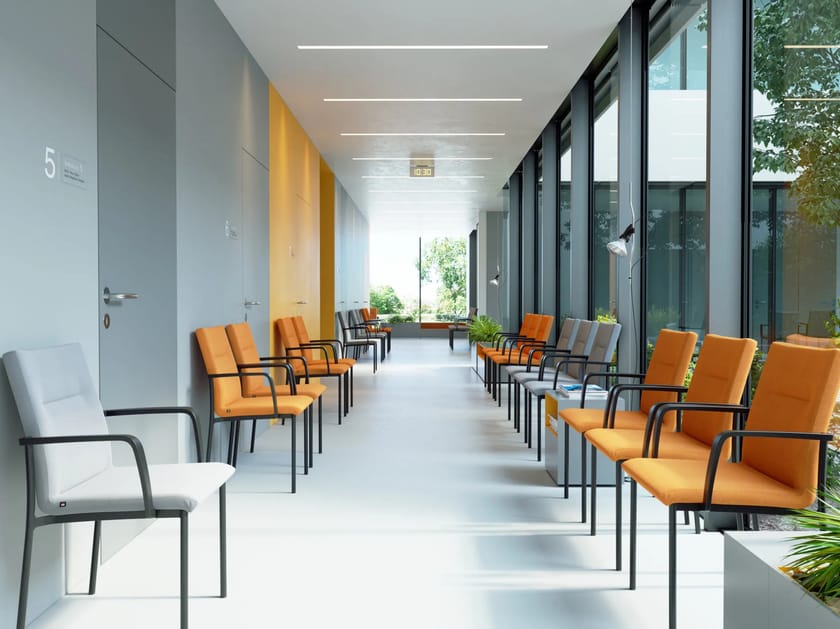 SEANCE CARE 070-N1 BR-N1 Fabric training chair with armrests By LD Seating