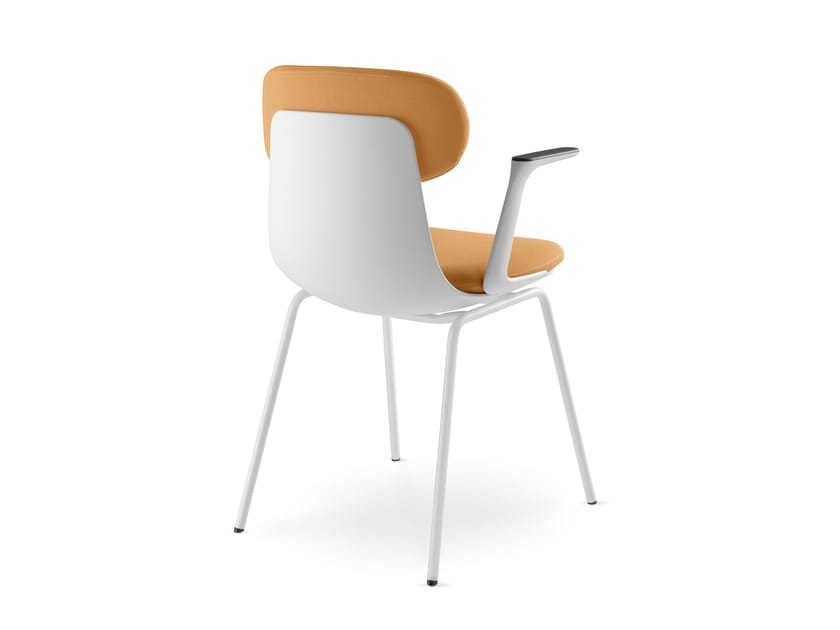 ZOE 221-WH-N0 BR-ZOE Training chair By LD Seating