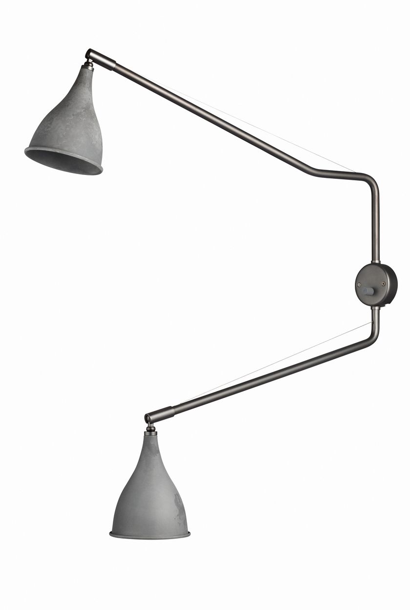 LE SIX DOUBLE ARM Adjustable steel wall lamp By NORR11 | design Tommy ...