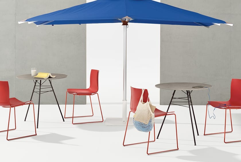 LEAF | Round garden table By arper design Lievore Altherr Molina