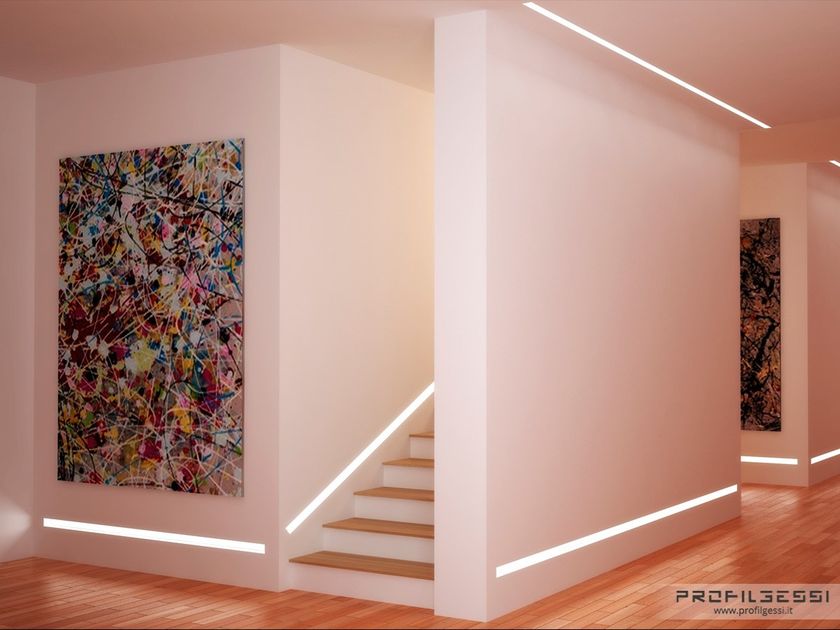 Perfil para iluminação embutido para LED LED 001 By Profilgessi