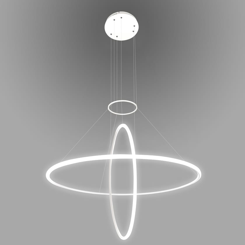 LED aluminium pendant lamp LED RINGS NO. 2 By Altavola Design