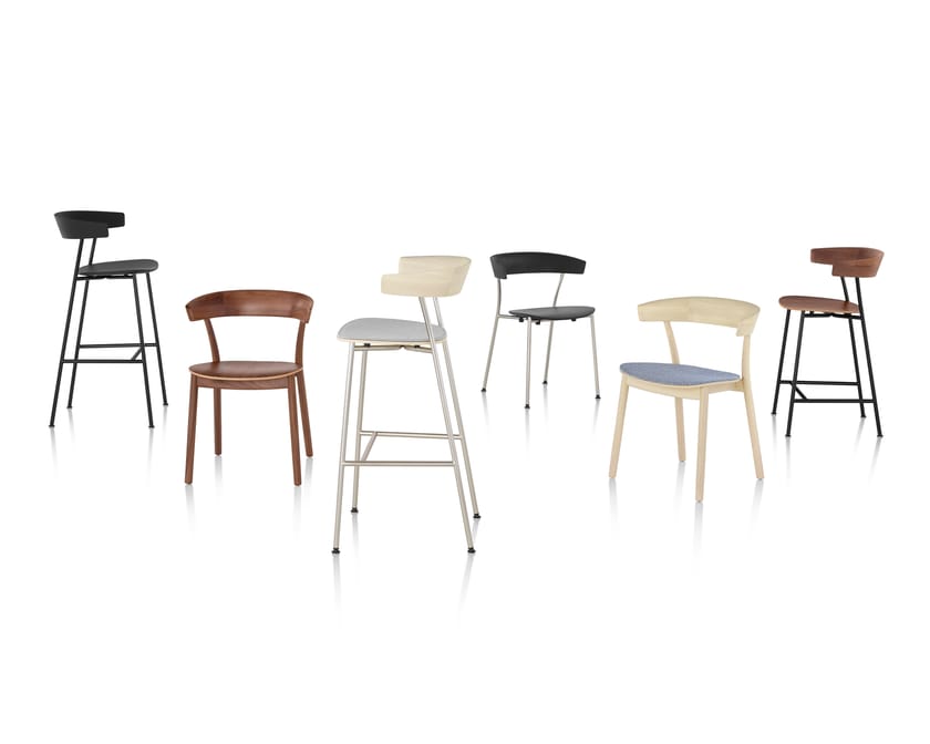 LEEWAY Wooden stool By Herman Miller | design Keiji Takeuchi