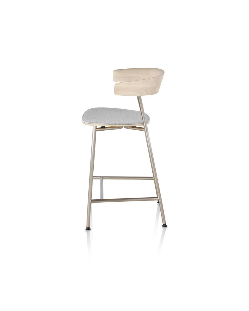 LEEWAY Wooden stool with integrated cushion By Herman Miller | design ...