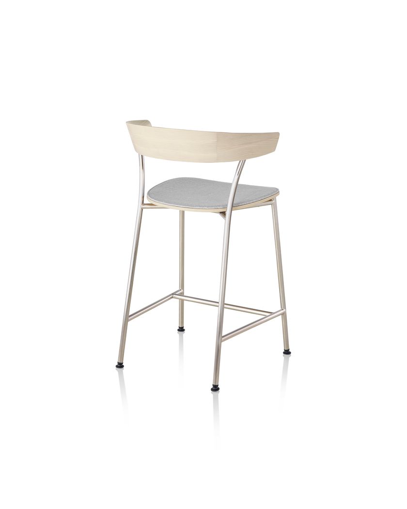 LEEWAY Wooden stool with integrated cushion By Herman Miller | design ...