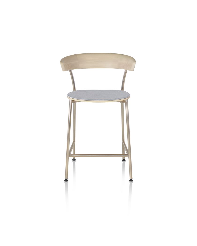 LEEWAY Wooden stool with integrated cushion By Herman Miller | design ...
