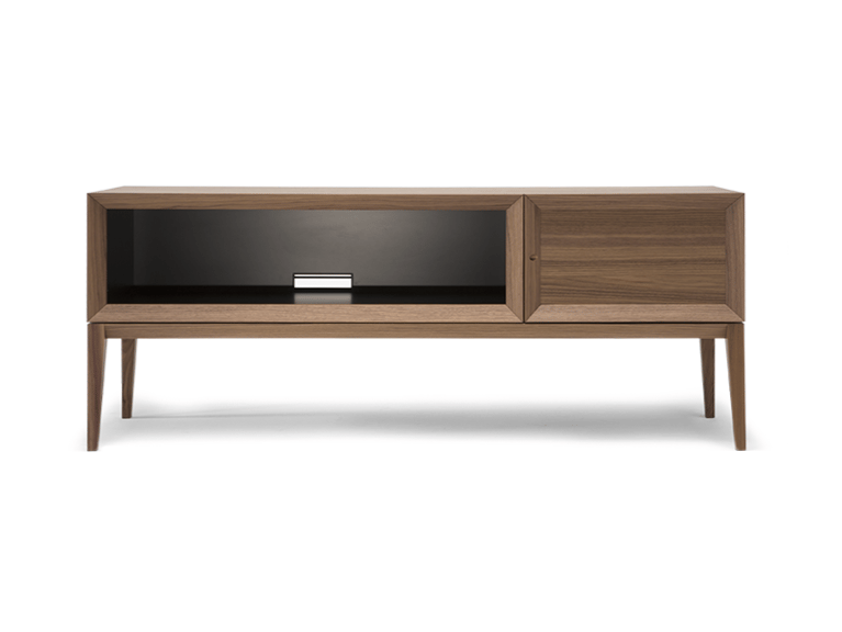 LEGGERO Solid wood TV cabinet with cable management By Natuzzi Italia ...