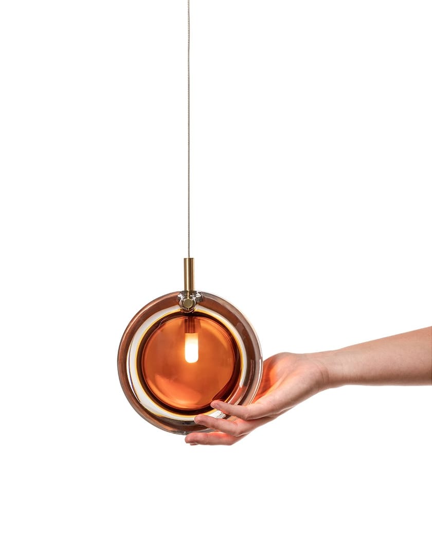 LENS Handmade glass pendant lamp By bomma