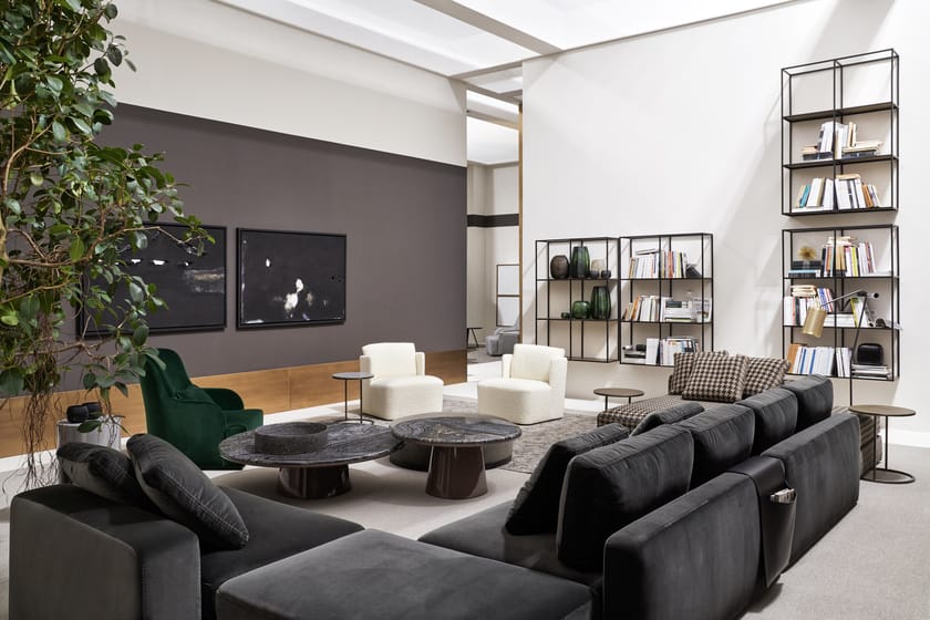 LEON Round marble coffee table By Meridiani | design Andrea Parisio