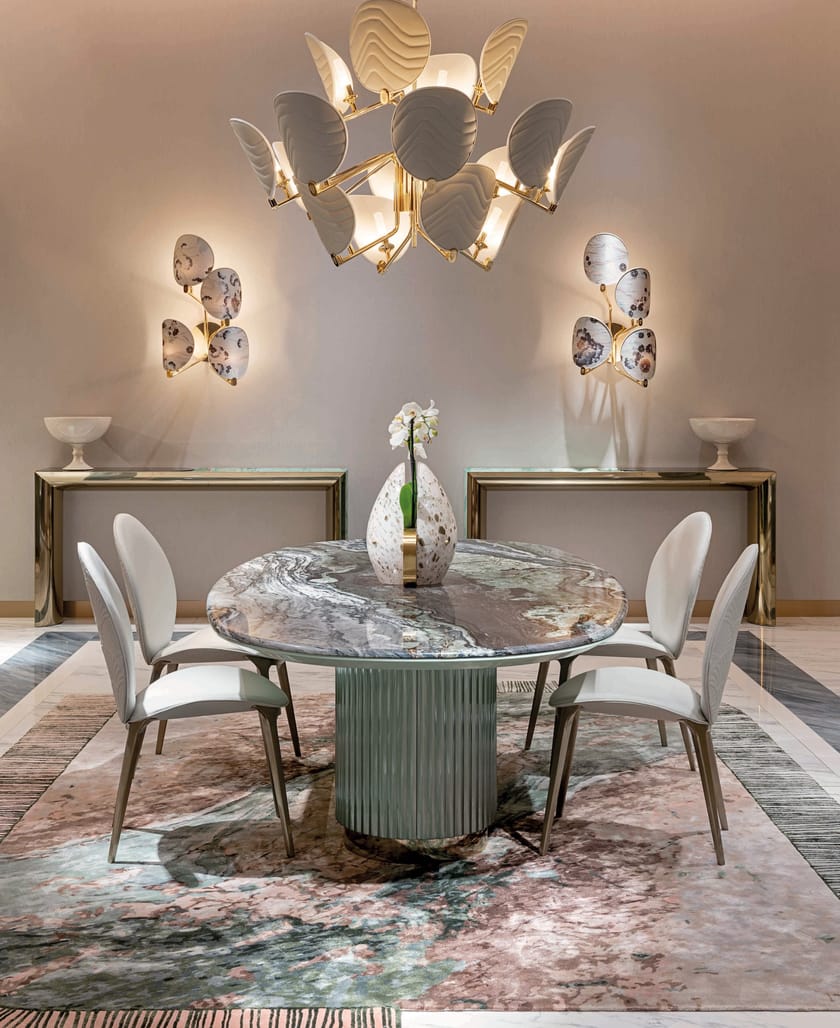 LEONARDO Oval marble table By Visionnaire | design Alessandro La Spada