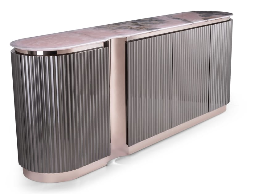 LEONARDO | Sideboard Steel and wood sideboard with doors By Visionnaire ...