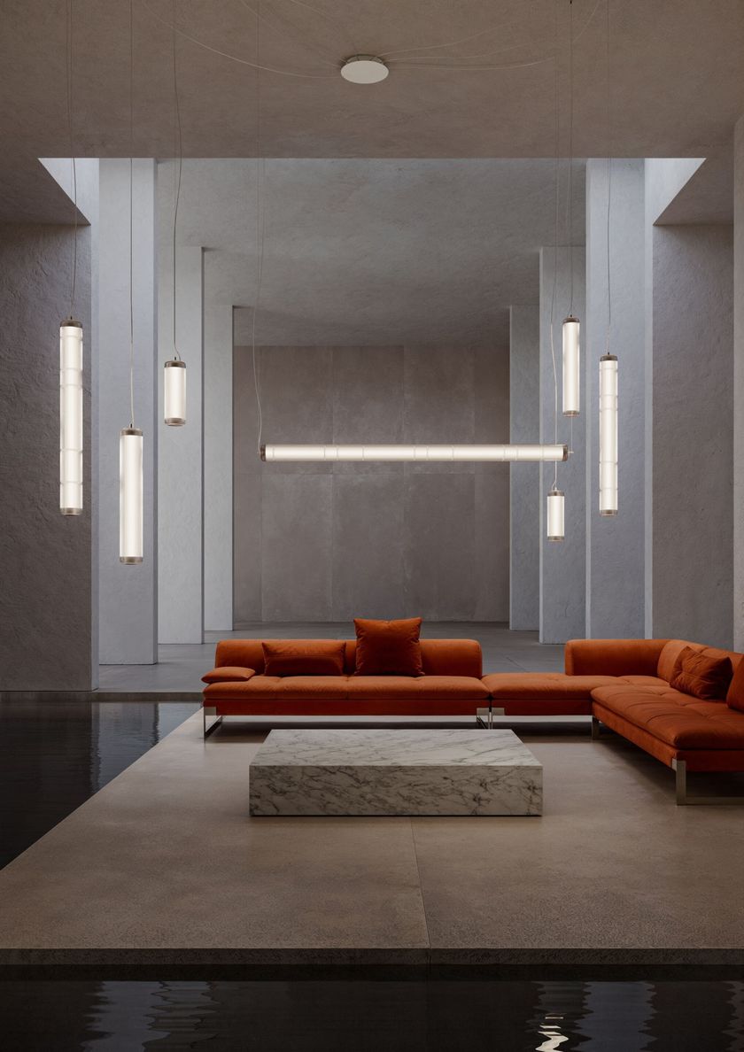 STACKING S 180 H MLR Borosilicate glass pendant lamp By LEUCOS | design ...
