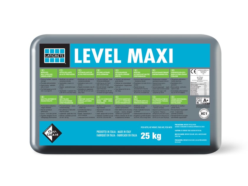 Self-levelling screed LEVEL Surface Preparation Collection By LATICRETE