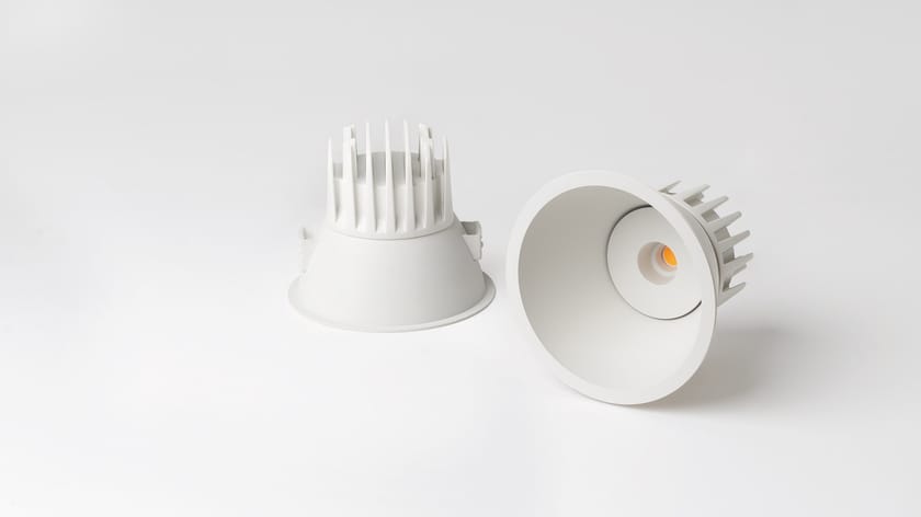 LEX MINI Recessed LED round aluminium spotlight By Arkoslight | design Rubén Saldaña