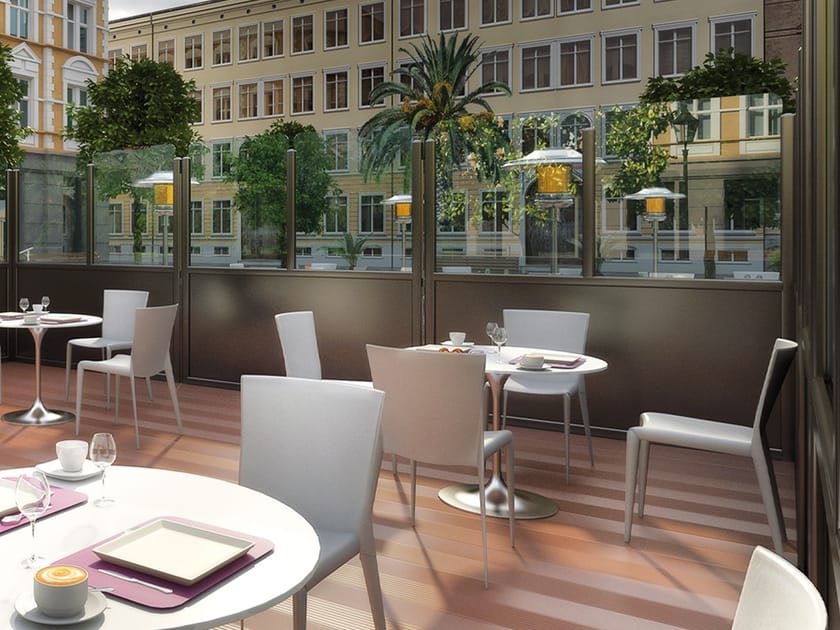 Wind screen for dehors LIBECCIO By DIRELLO