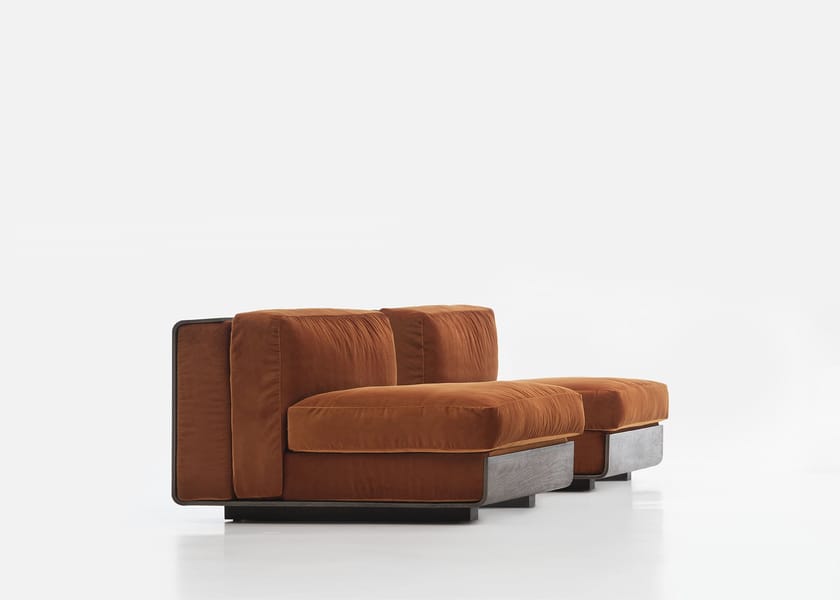 LIFE Sectional velvet sofa By ACERBIS | design Roberto Monsani