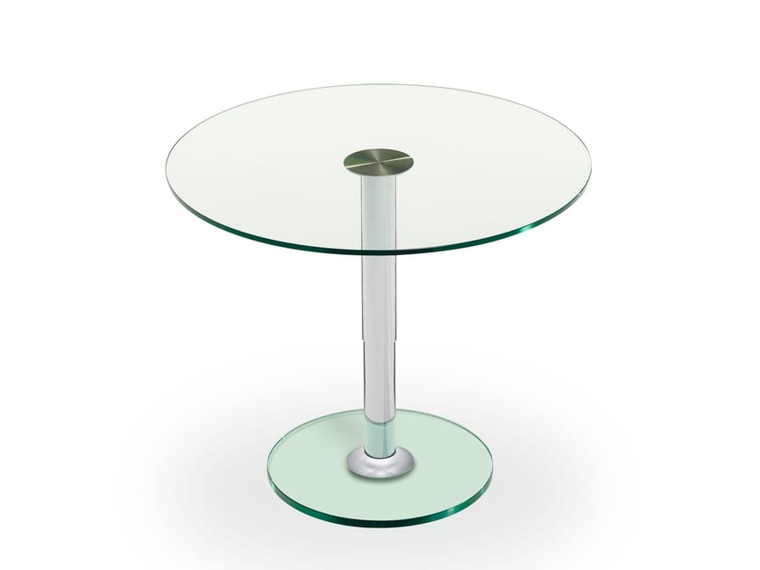 Height-adjustable glass table LIFT By Draenert
