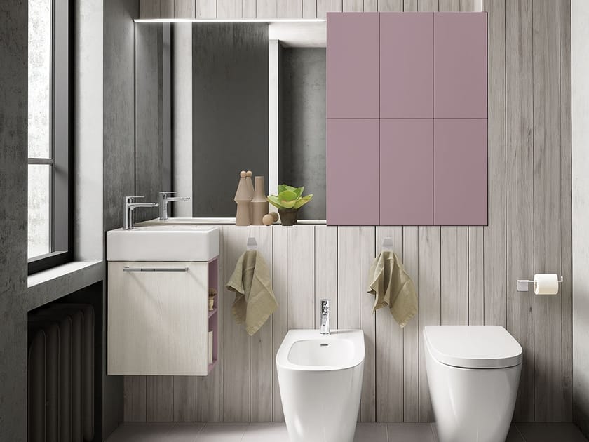 LIGHT 06 Mobile lavabo con specchio By Archeda