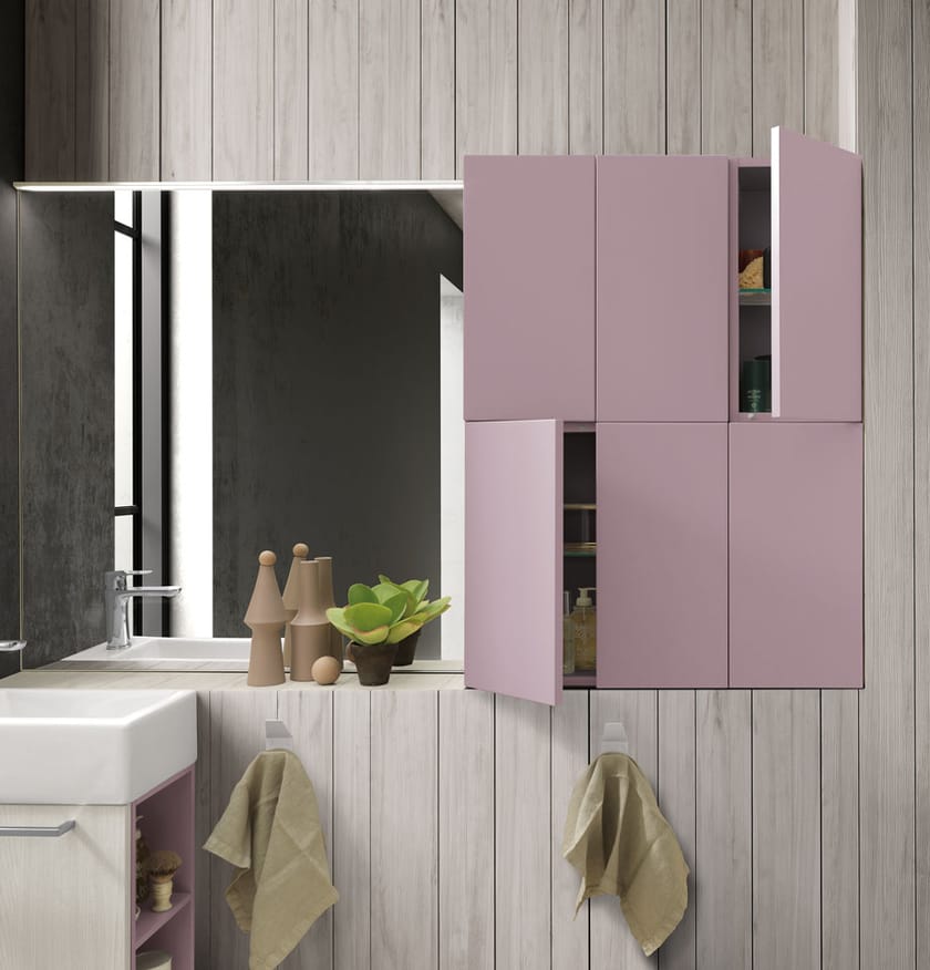 LIGHT 06 Mobile lavabo con specchio By Archeda