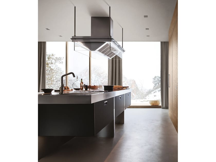 LIGNUM + MODUS Kitchen with island By Arclinea | design Antonio Citterio