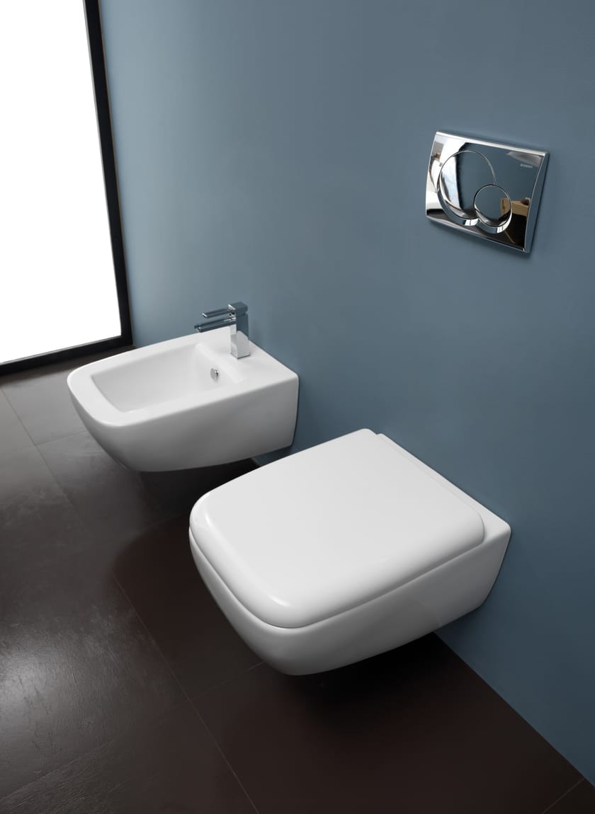 LILAC | Wall-hung toilet By GSG Ceramic Design design Massimiliano Abati