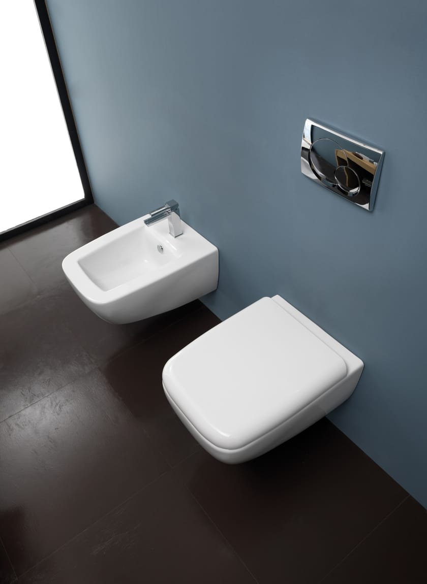 LILAC | Wall-hung toilet By GSG Ceramic Design design Massimiliano Abati