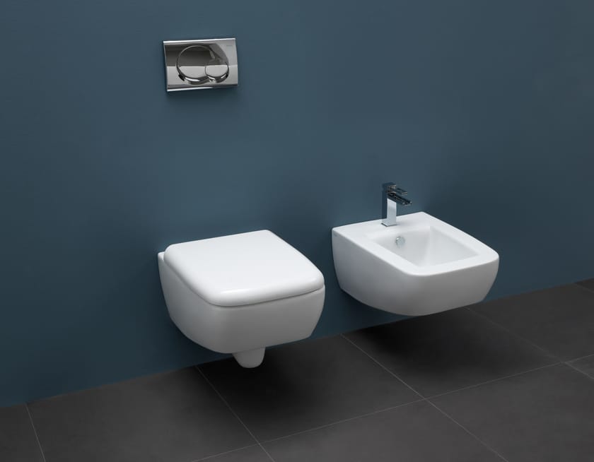 LILAC | Wall-hung toilet By GSG Ceramic Design design Massimiliano Abati