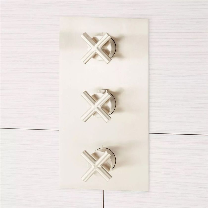 FS-17 Recessed shower set with overhead shower By Fontana Showers