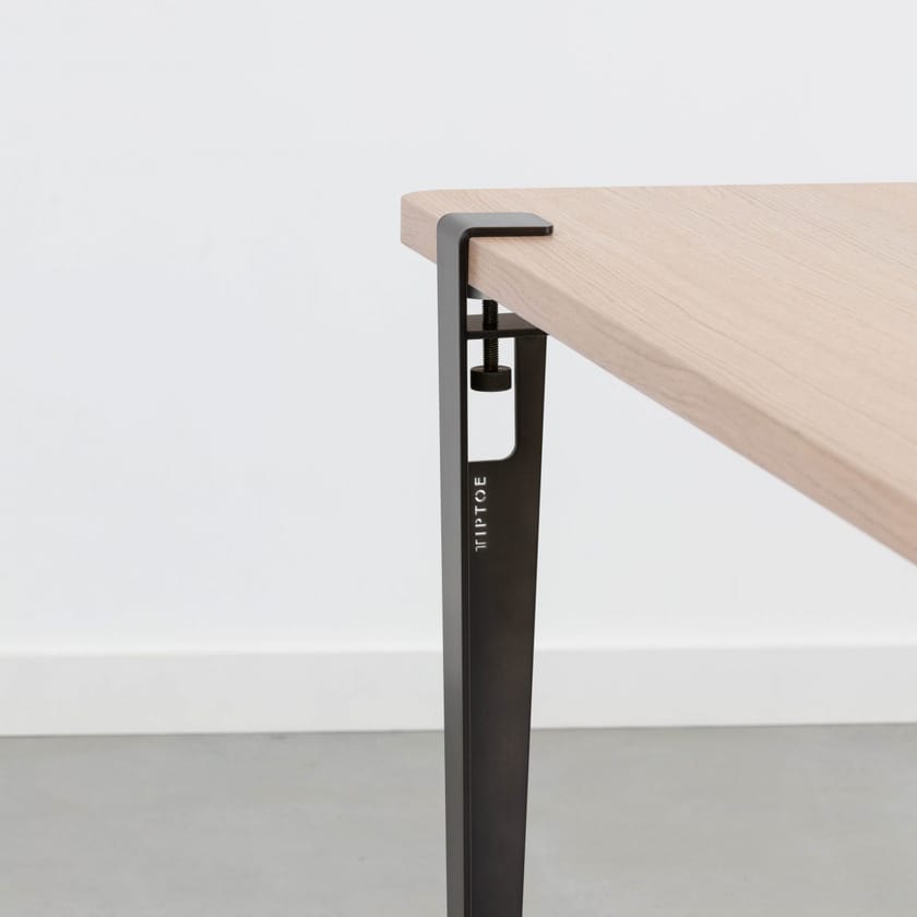 Rectangular steel and wood console table LIMA By Tiptoe