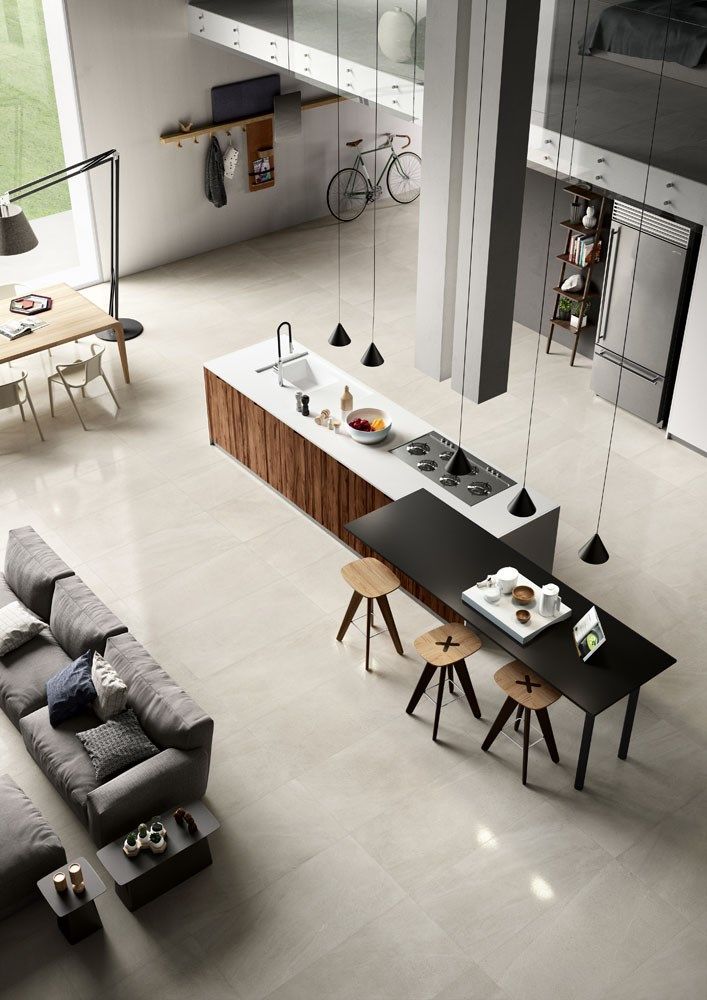 Porcelain stoneware wall/floor tiles with stone effect LIMESTONE - CLAY ...