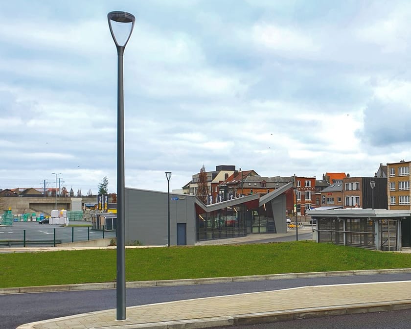 LED aluminium street lamp on pole LINK By GHM-ECLATEC