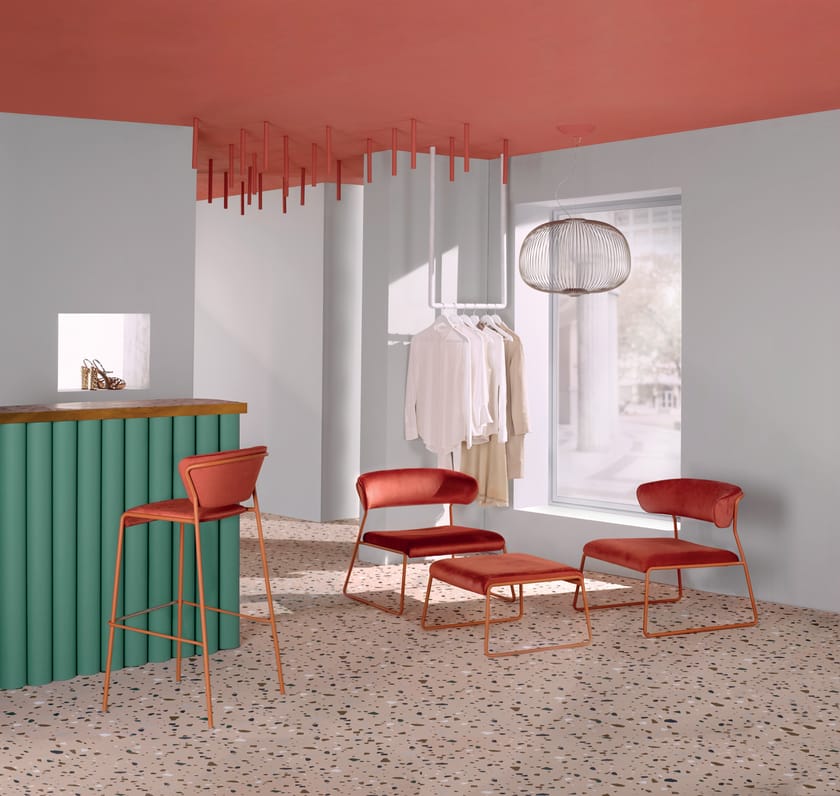 LISA LOUNGE | Lobby chair By SCAB DESIGN design Marcello Ziliani