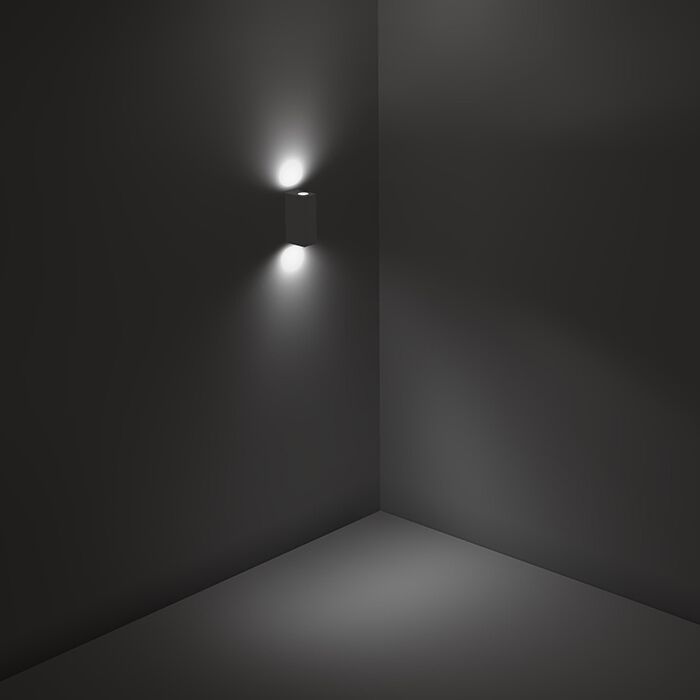 METOPE 3.2 LED die cast aluminium Outdoor wall Lamp By L&L Luce&Light