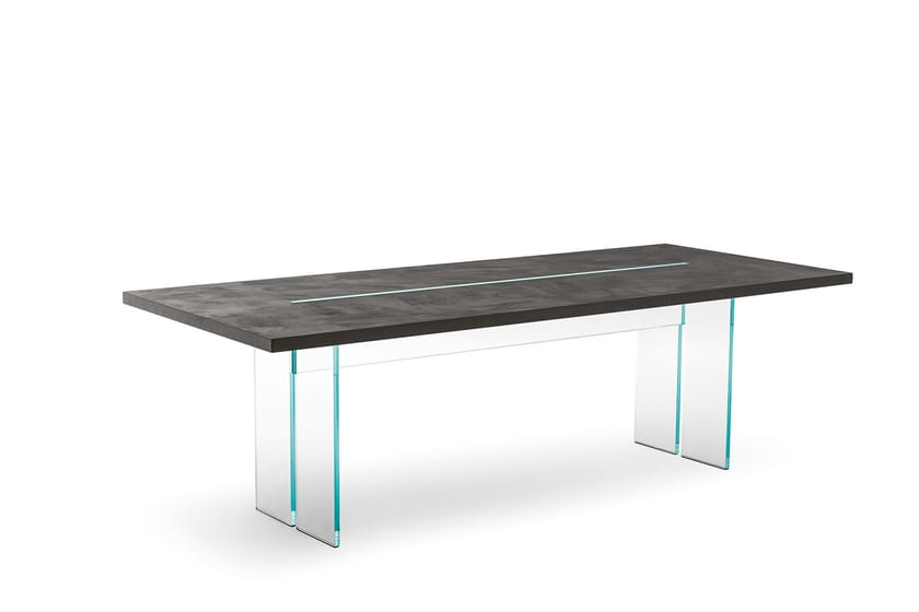 LLT WOOD 桌子 By Fiam Italia | design Dante Oscar Benini, Luca Gonzo