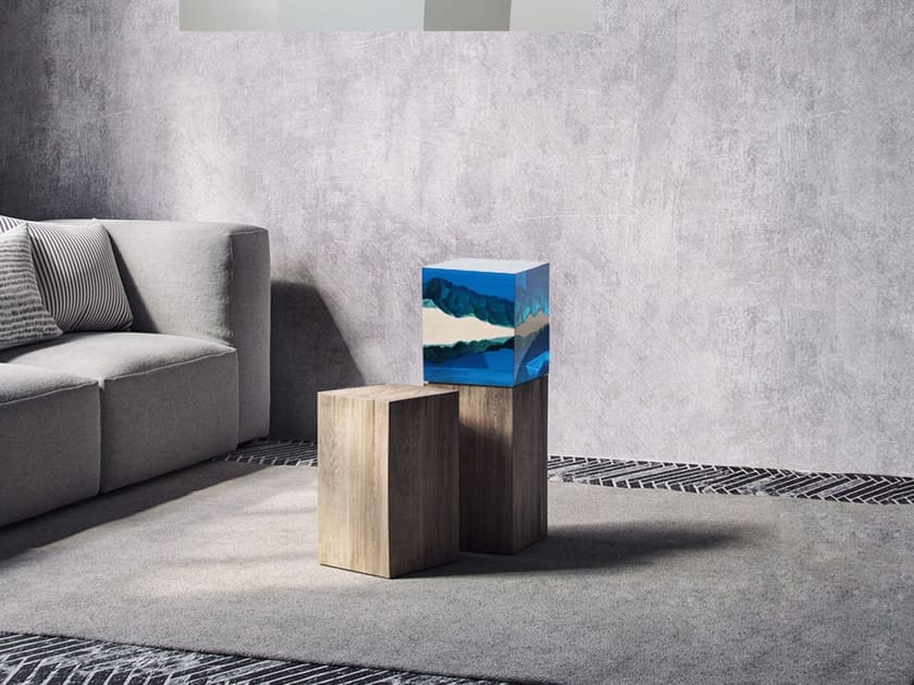 MOUNTAINS MIRROR Sculpture By LO Contemporary