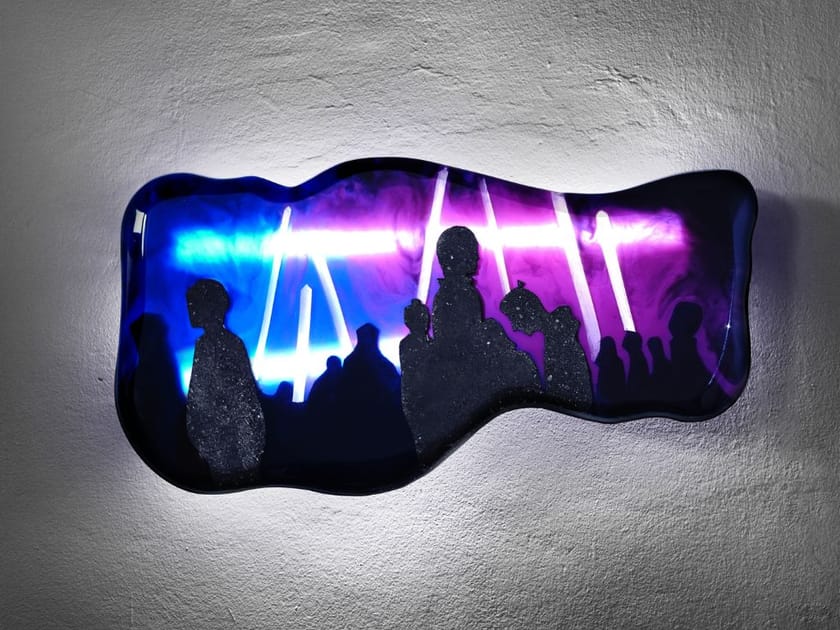 PURPLE GENERATION Wall lamp By LO Contemporary