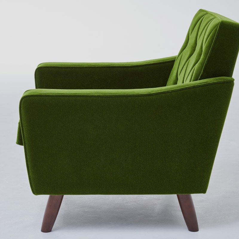 LOBBY | Leather small sofa Tufted vinyl leather small sofa By KARIMOKU