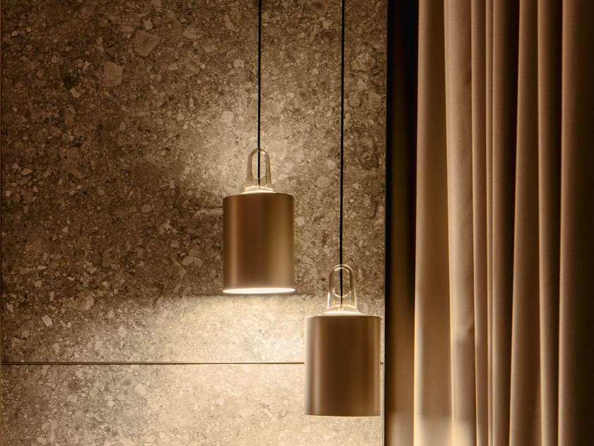 JIM CYLINDER LED metal pendant lamp By LODES