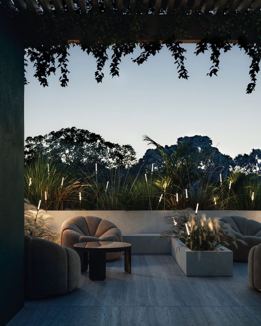 REED LED bollard light By LODES