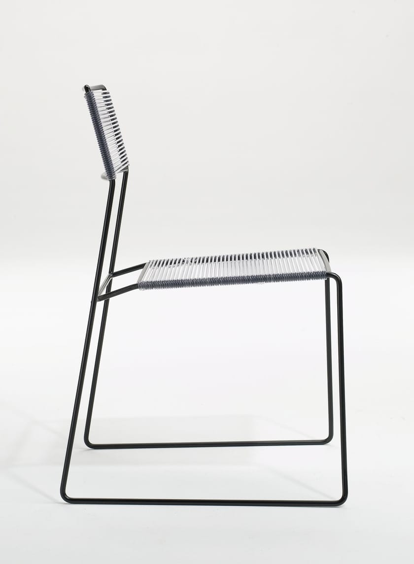 Stackable garden chair LOG SPAGHETTI By arrmet