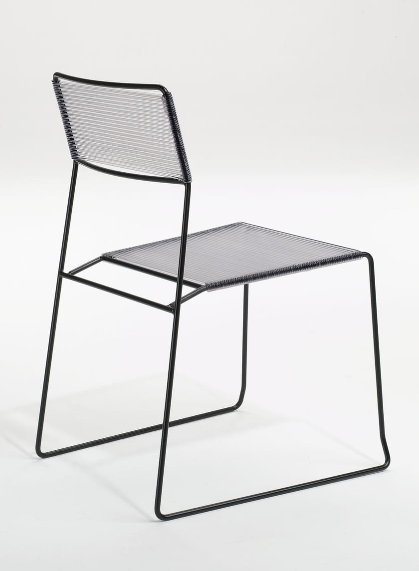 Stackable garden chair LOG SPAGHETTI By arrmet