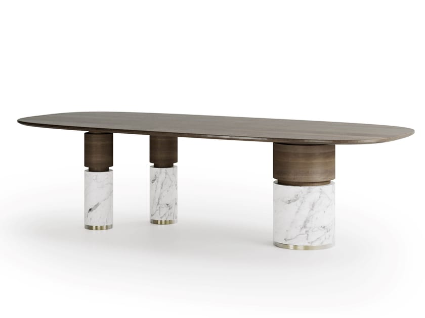 LOÏC Oval wooden dining table By Capital Collection | design ...