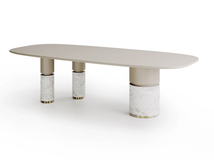 LOÏC Oval wooden dining table By Capital Collection | design BoattoMartino