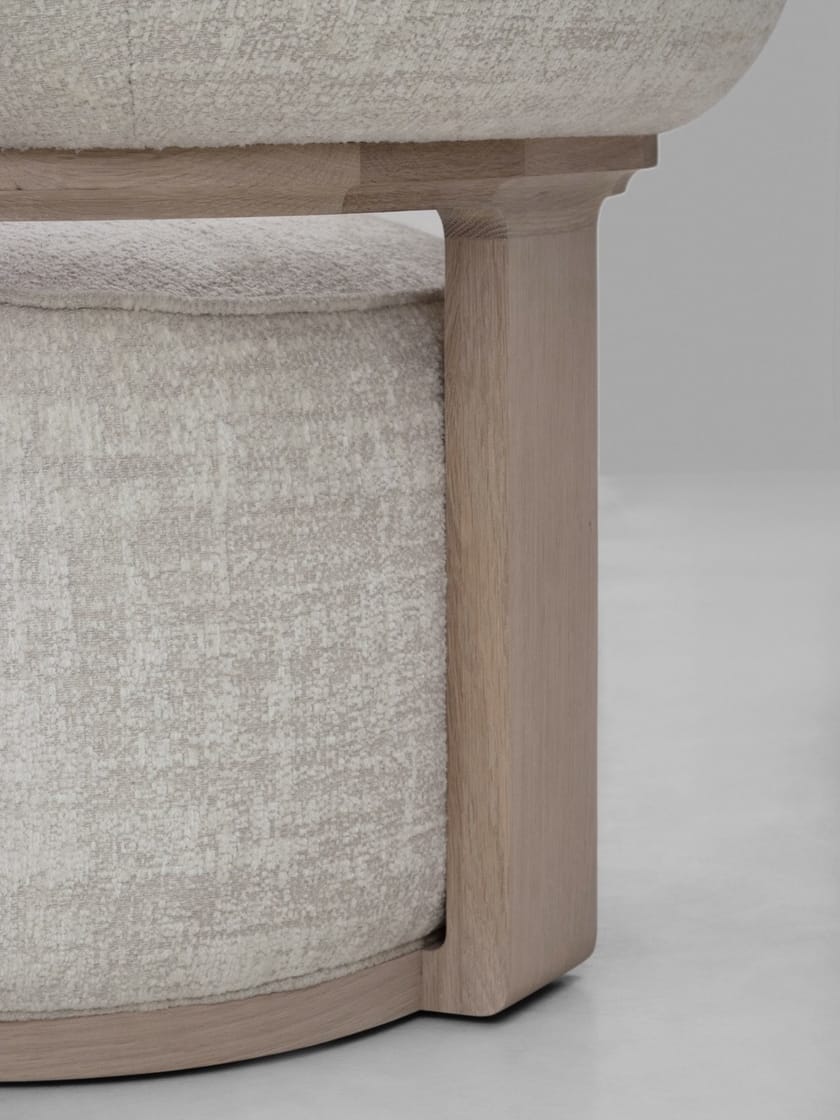 LOLA Fabric armchair with armrests By District Eight | design D8 Studio