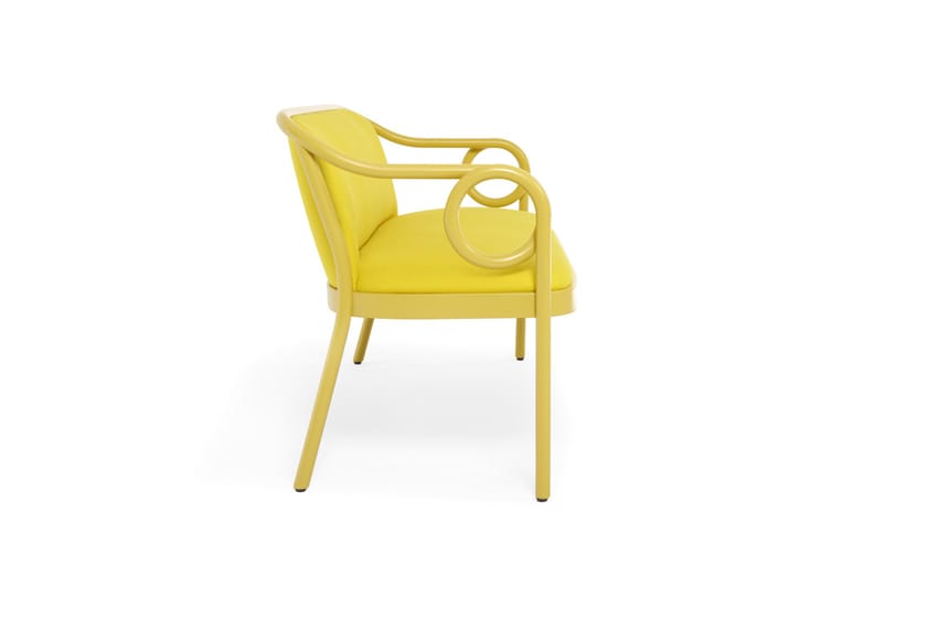 LOOP Beech bench with back By Wiener GTV Design | design India Mahdavi