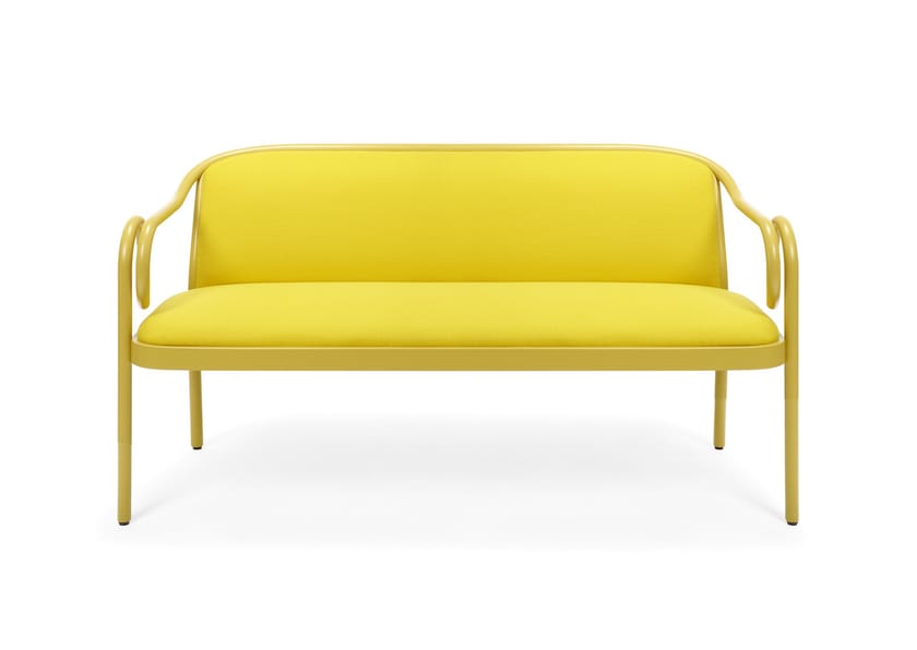 LOOP Beech bench with back By Wiener GTV Design | design India Mahdavi