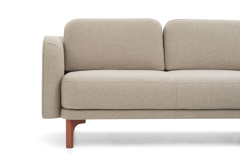 Divano modulare in tessuto con chaise longue LOOP | Divano angolare ...