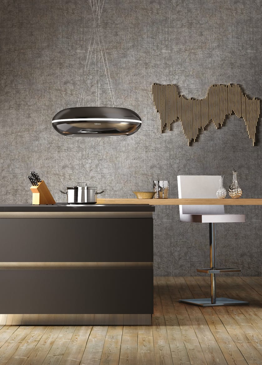 LOOP Steel island hood By Falmec | design Emo Design
